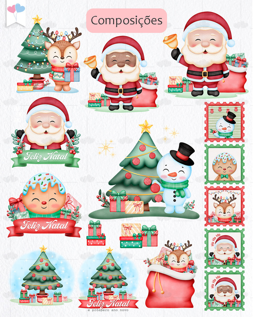 Kit digital - Feliz Natal – Balloon Criativo